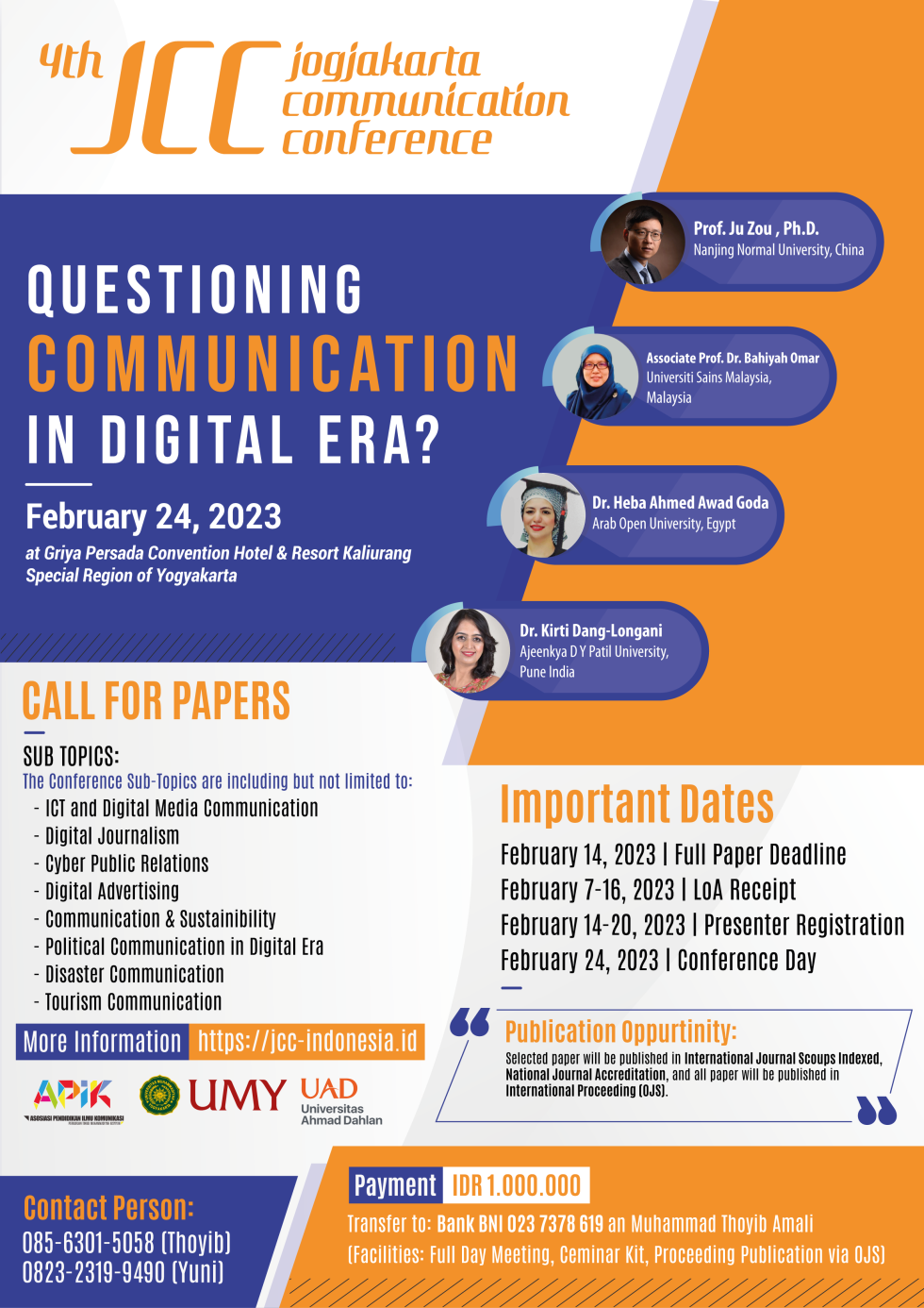 JCC Indonesia | Jogjakarta Communication Conference